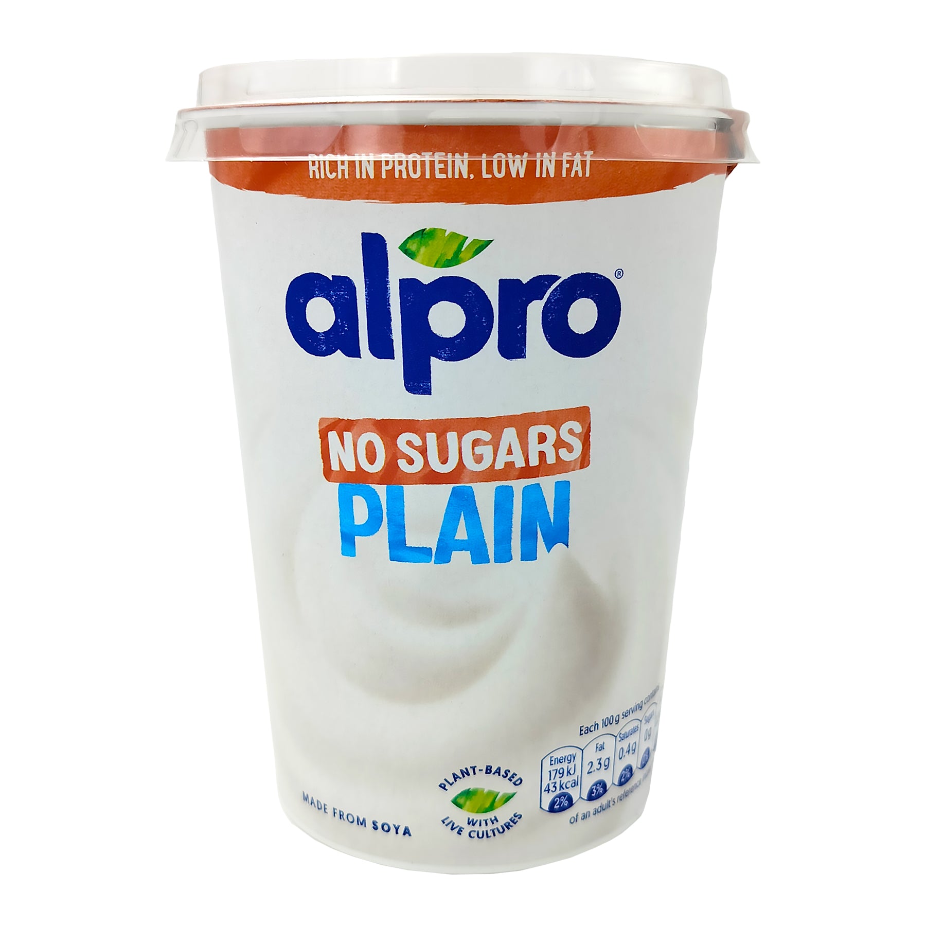 Alpro No Sugars Plain Yoghurt 500g – Atasco