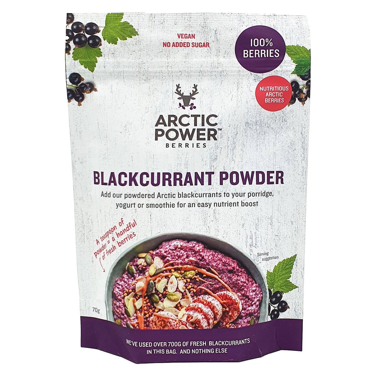 Arctic Power Berries Vegan and Gluten Free Blackcurrant Powder – Atasco