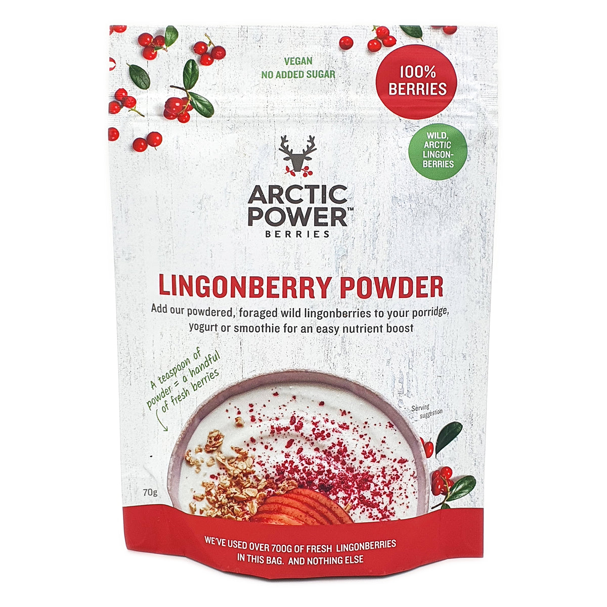 Arctic Power Berries Vegan and Gluten Free Lingonberry Powder – Atasco