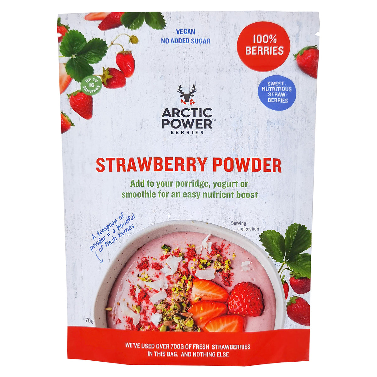 Arctic Power Berries Vegan and Gluten Free Strawberry Powder – Atasco