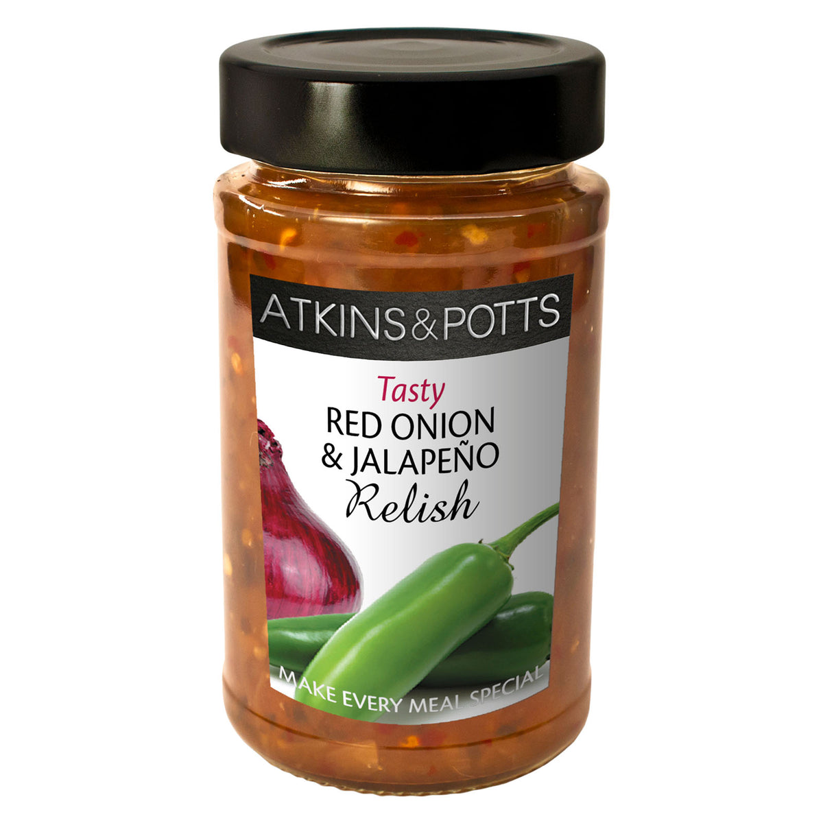 Atkins & Potts Red Onion and Jalapeno Relish by Atasco