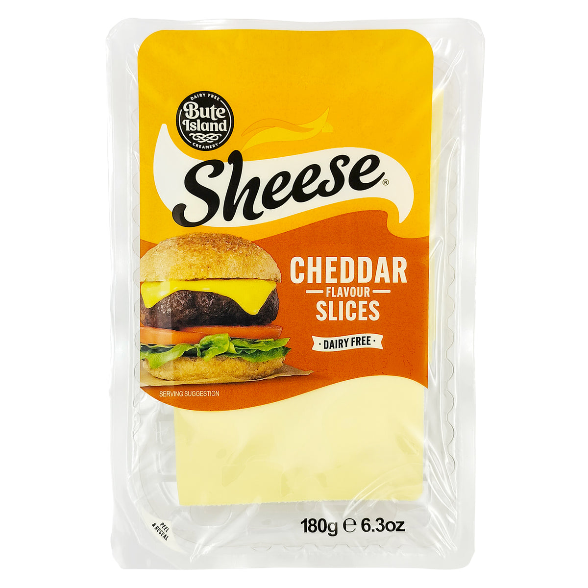 Bute Island Vegan Mature Cheddar Style Sliced Cheese by Atasco