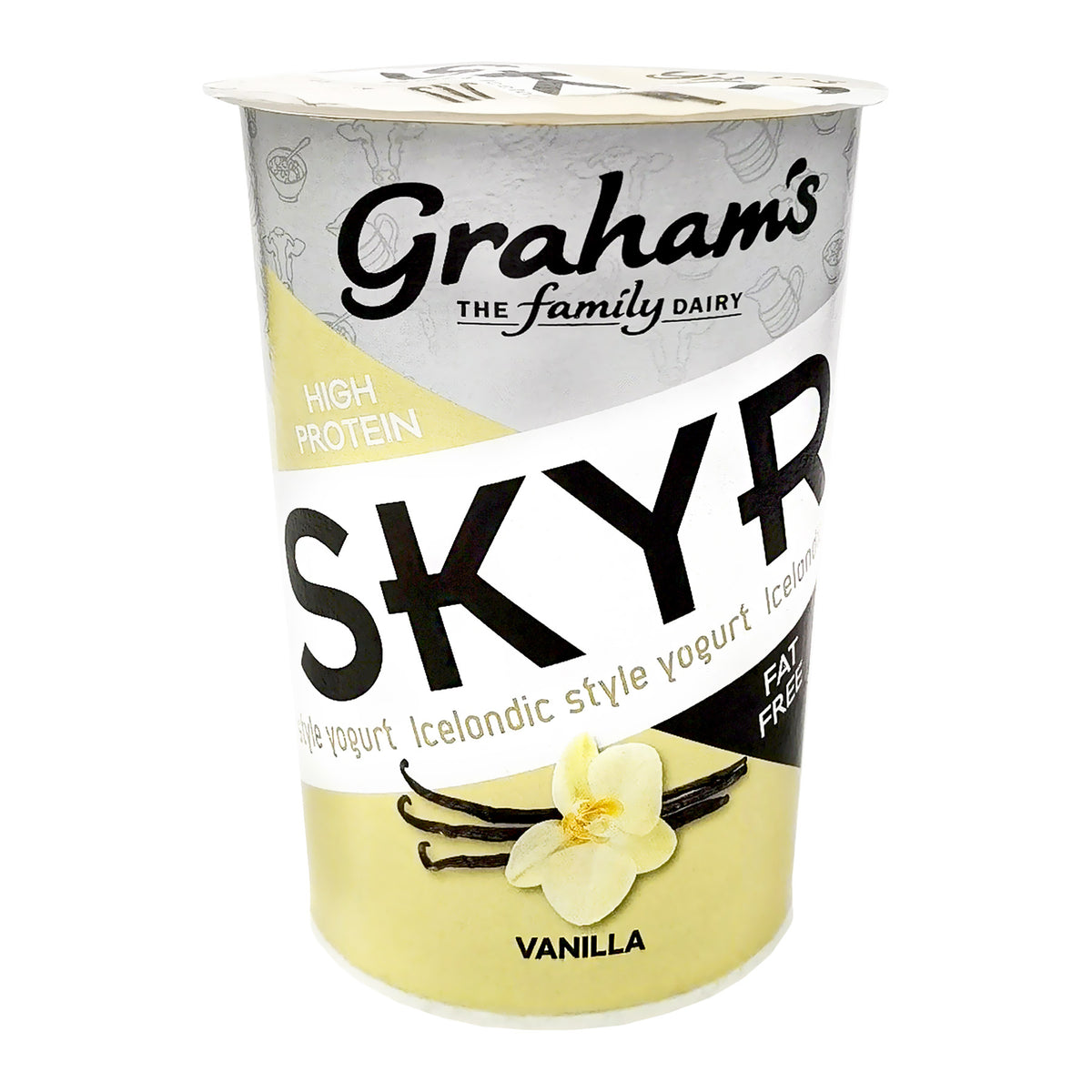 Grahams Family Dairy High Protein Skyr Vanilla Icelandic Style Yogurt ...