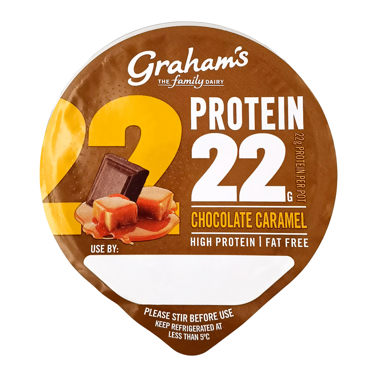 Grahams Family Dairy High Protein 22 Chocolate Caramel Yogurt – Atasco