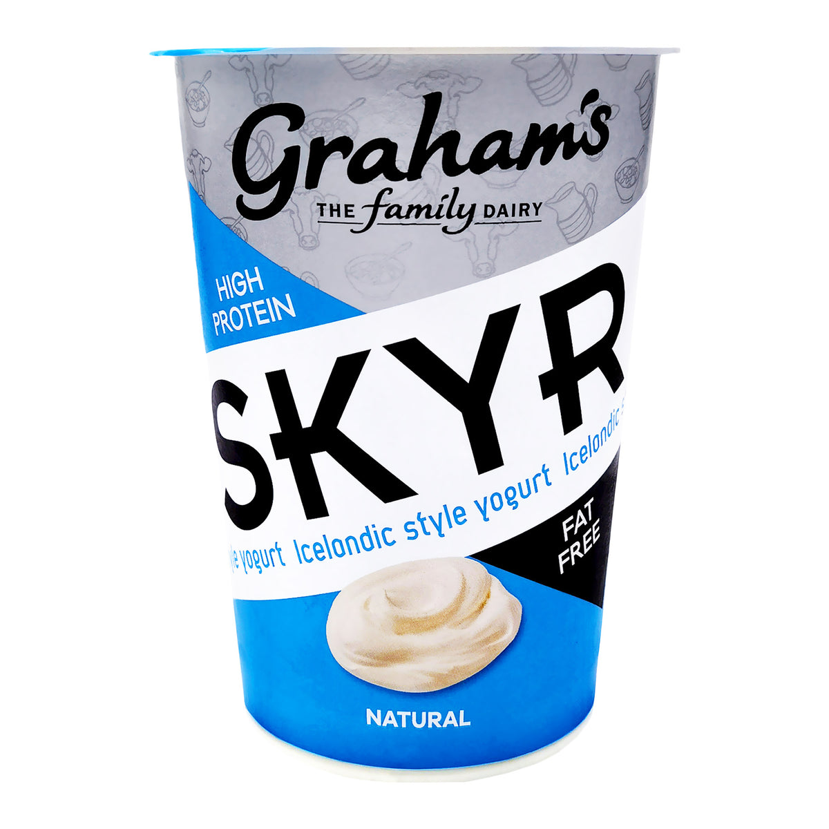 Grahams Family Dairy High Protein Skyr Natural Icelandic Style Yogurt ...