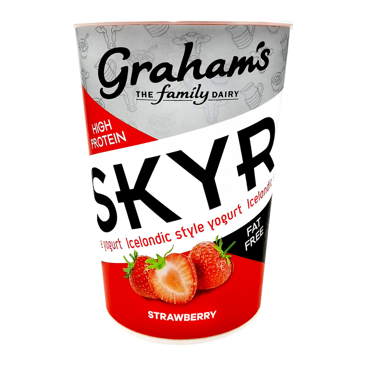 Grahams Family Dairy High Protein Strawberry Icelandic Style Yogurt ...