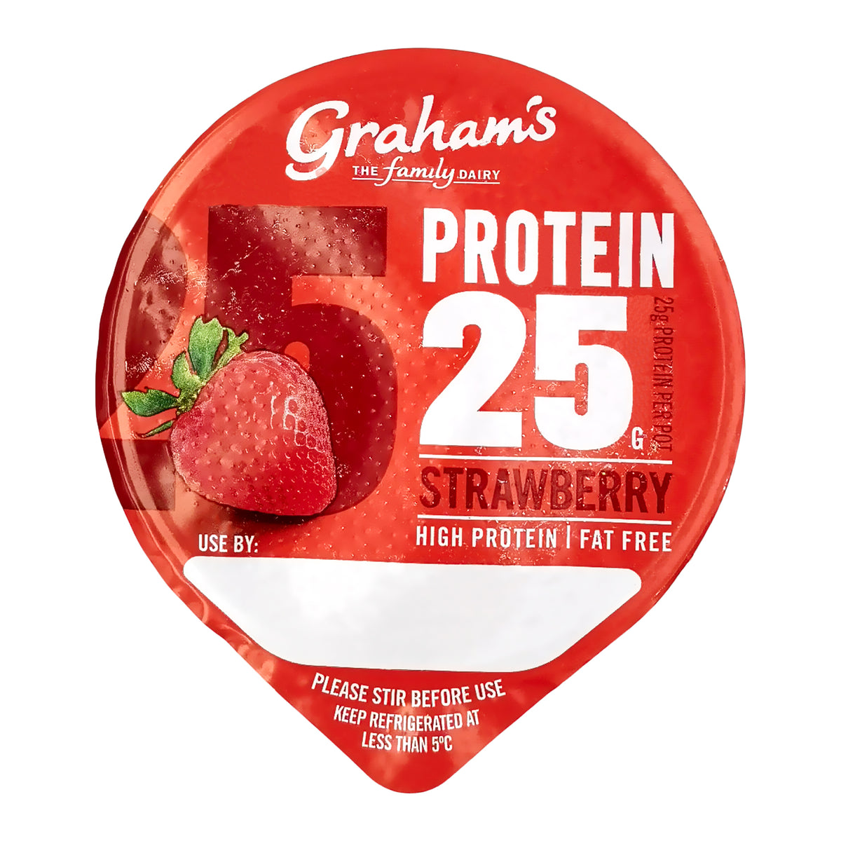 Grahams Family Dairy High Protein 25 Strawberry Yogurt – Atasco