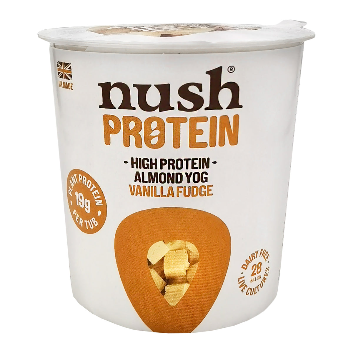 Nush Vegan Vanilla Fudge High Protein Almond Yoghurt – Atasco
