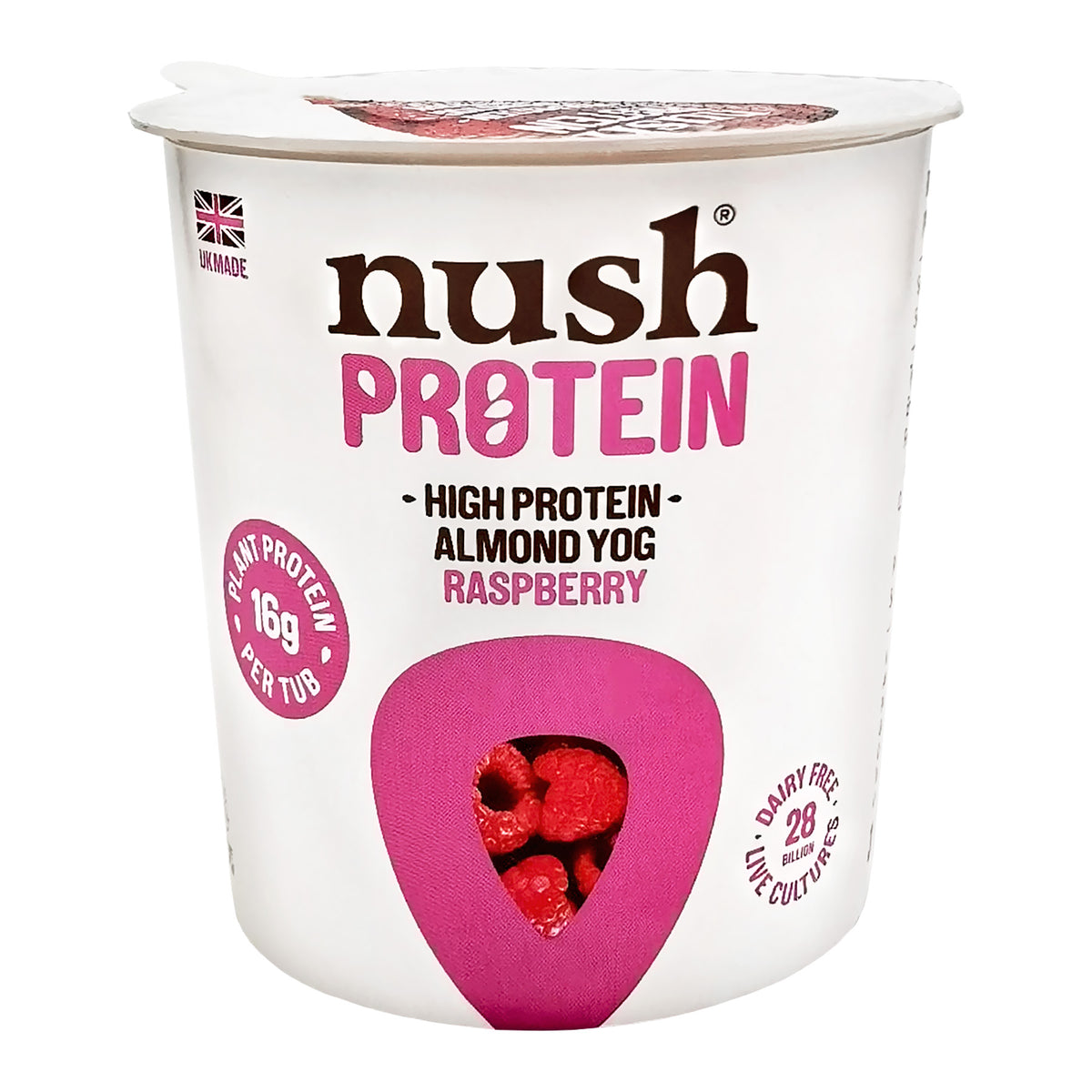 Nush Raspberry High Protein Almond Yogurt Vegan and Dairy Free – Atasco