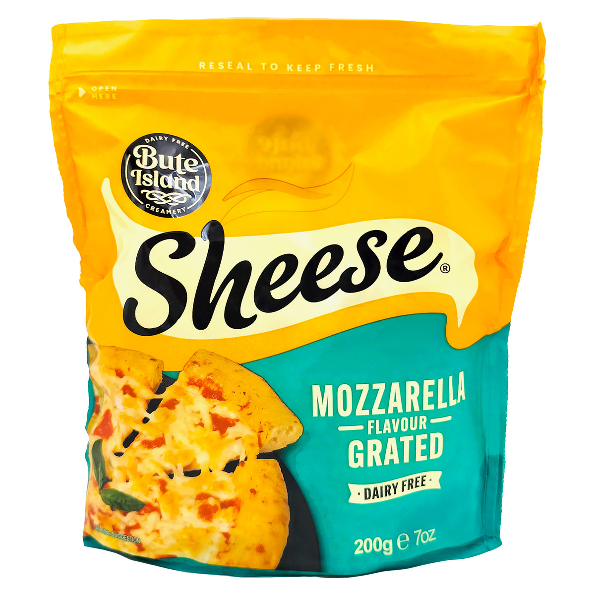 Bute Island Vegan Grated Cheese Mozzarella Style by Atasco