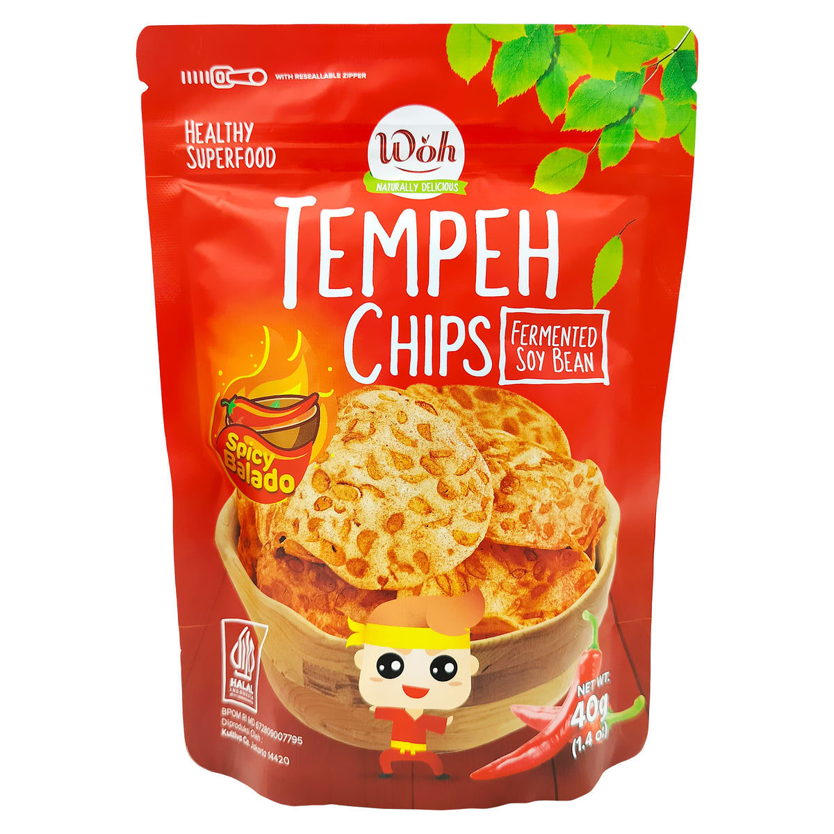 Woh Handcrafted Tempeh Chips Spicy Balado by Shears – Atasco